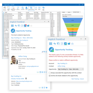 Opportunity Tracking Tool - Implicit for Outlook