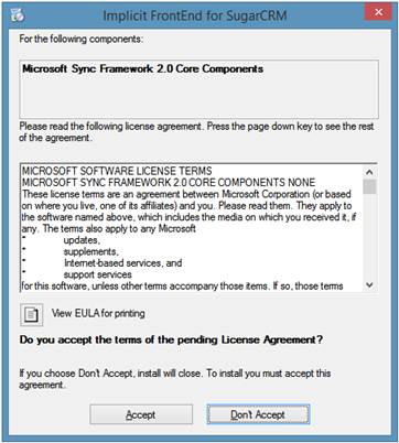 Implicit FrontEnd 6 for SugarCRM User Guide - Implicit for Outlook