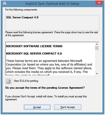 Implicit FrontEnd 6 for SugarCRM User Guide - Implicit for Outlook