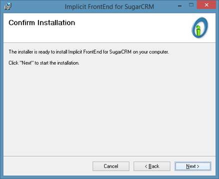 Implicit FrontEnd 6 for SugarCRM User Guide - Implicit for Outlook