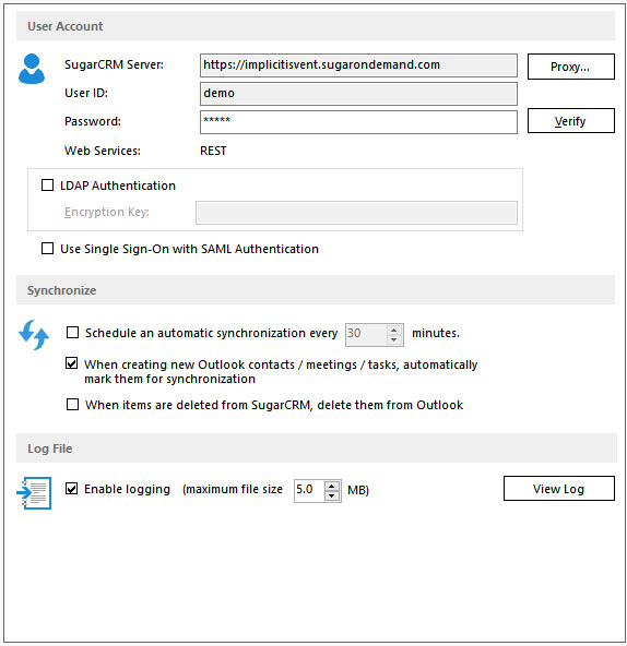 Implicit FrontEnd 6 for SugarCRM User Guide - Implicit for Outlook